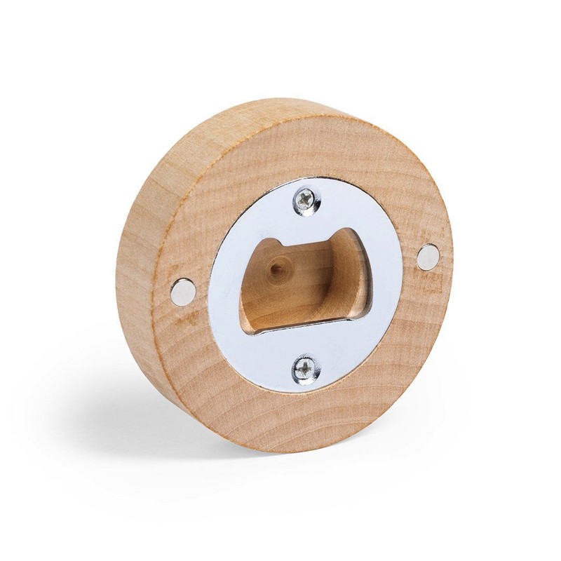 Décapsuleur Design Rond en Bois - Petit Cadeau Personnalisé Pas Cher