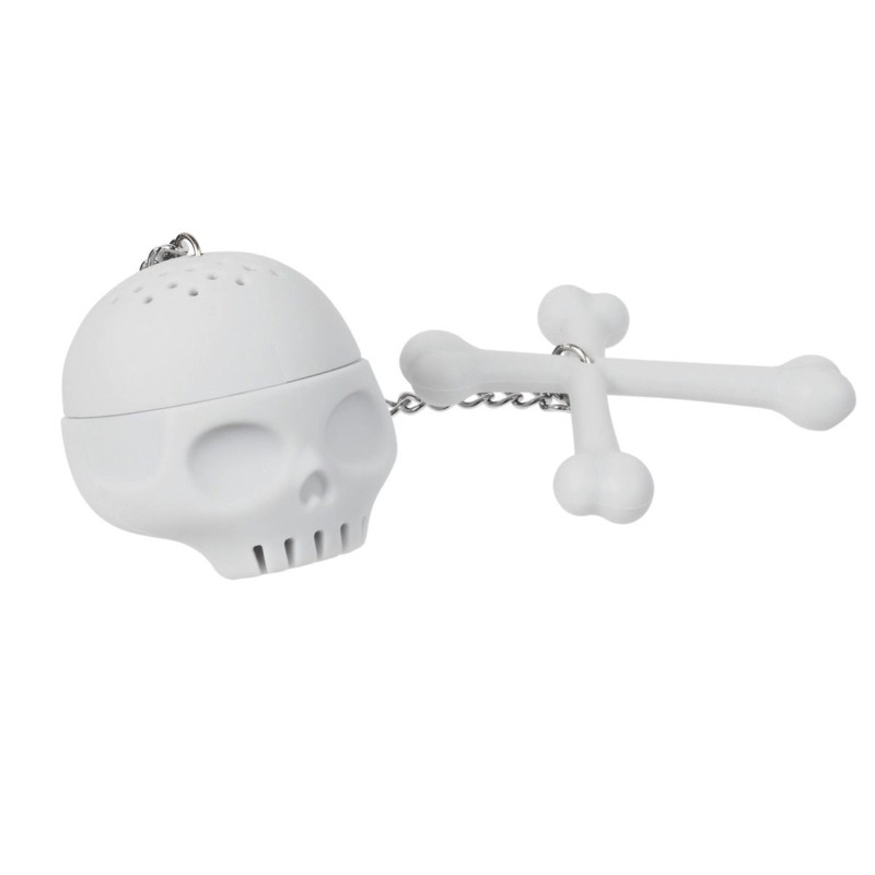 Infuseur à Thé en Silicone Crâne et Os - Cadeau Original Autour du Thé