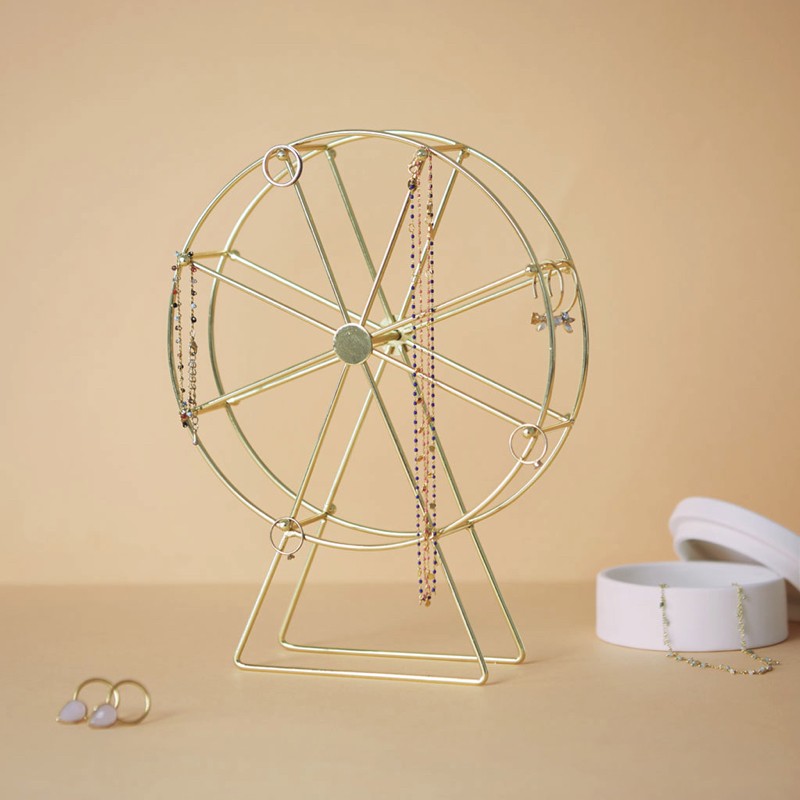 Support à Bijoux Golden Wheel Doré - Porte Bijou Femme